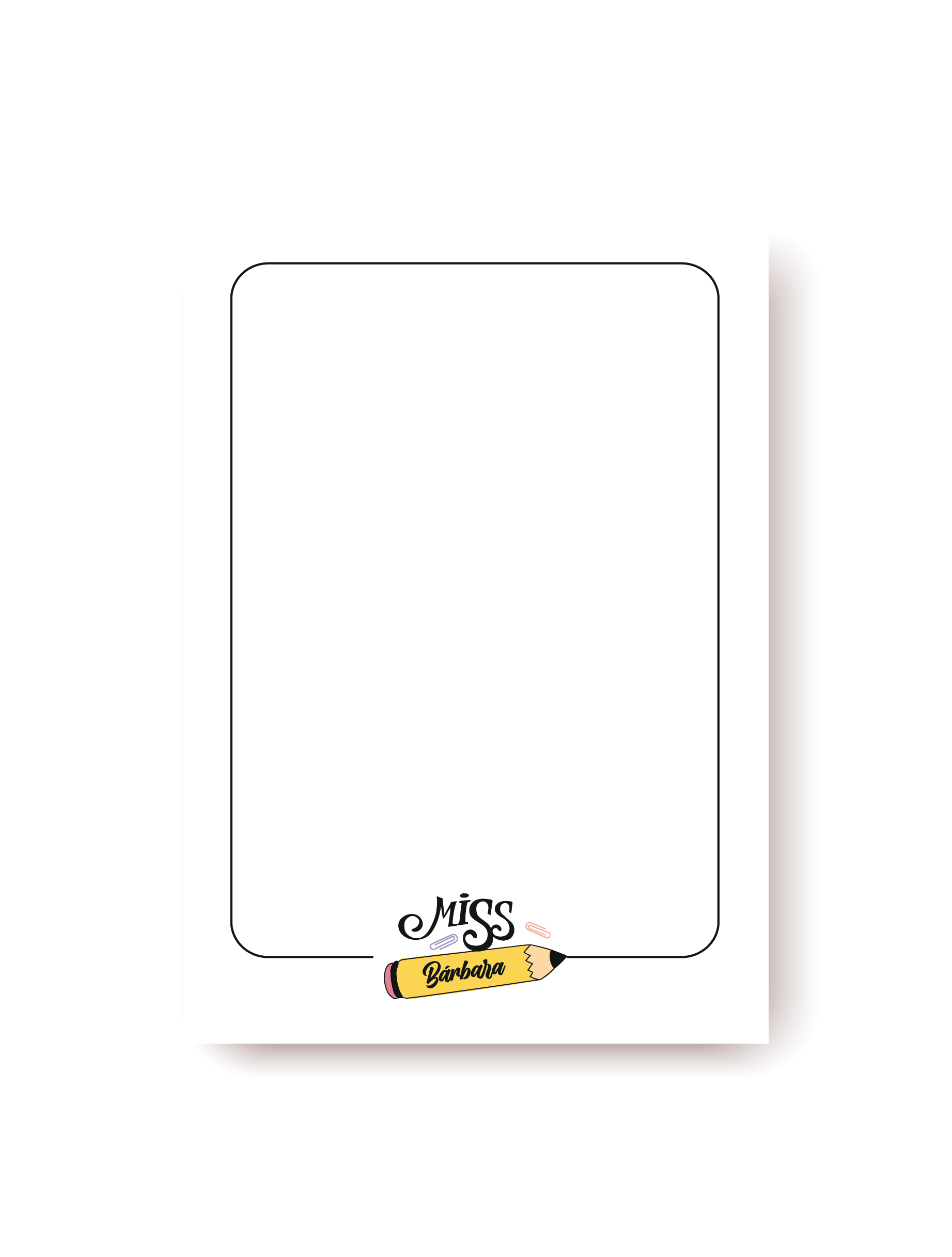 Bloc de Notas Clips y Lápiz